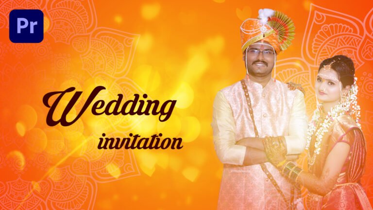 How To Create Wedding Invitation Video In Premiere Pro | New Style ...